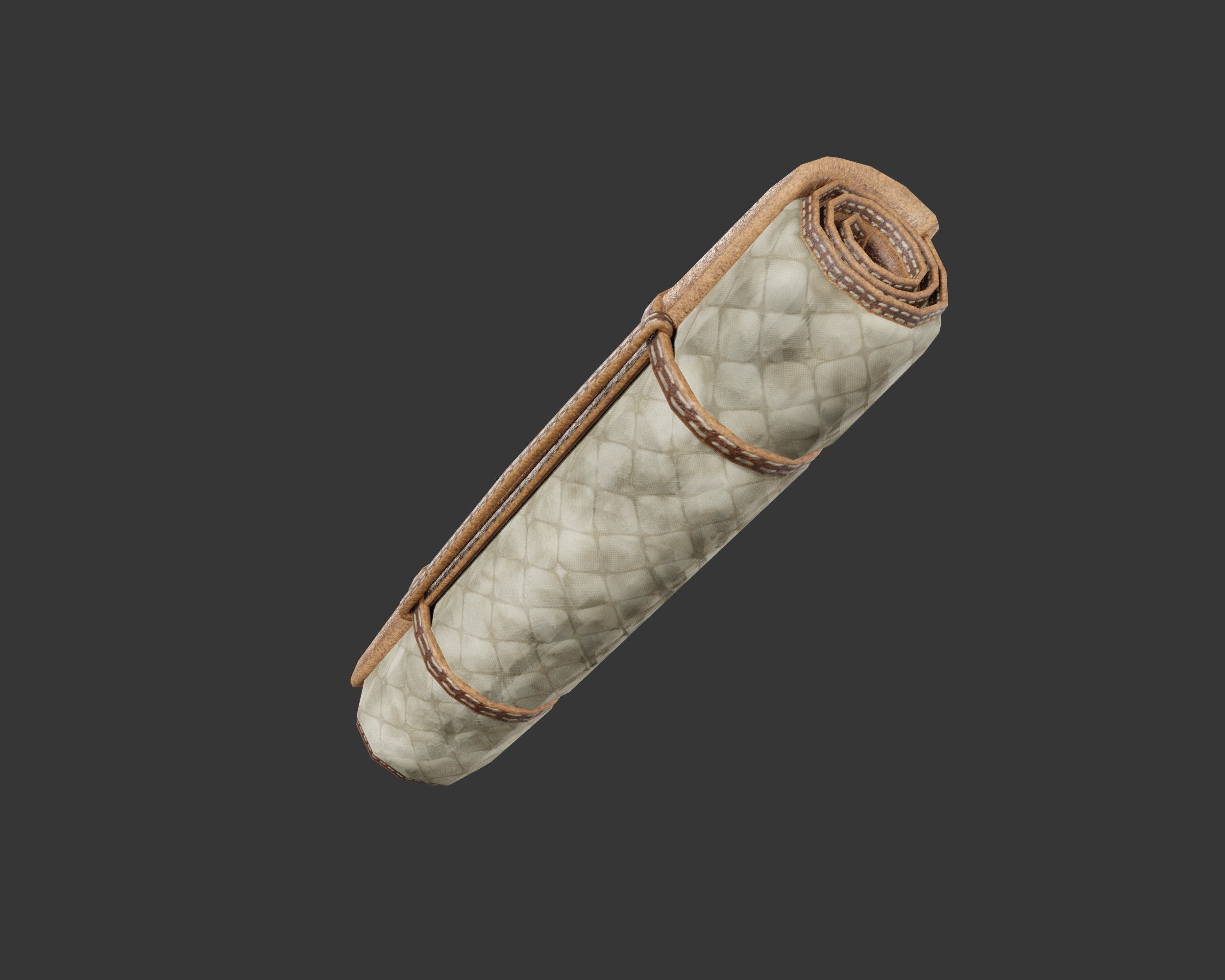 3D model Medieval Common Accessory Bedroll VR / AR / low-poly | CGTrader