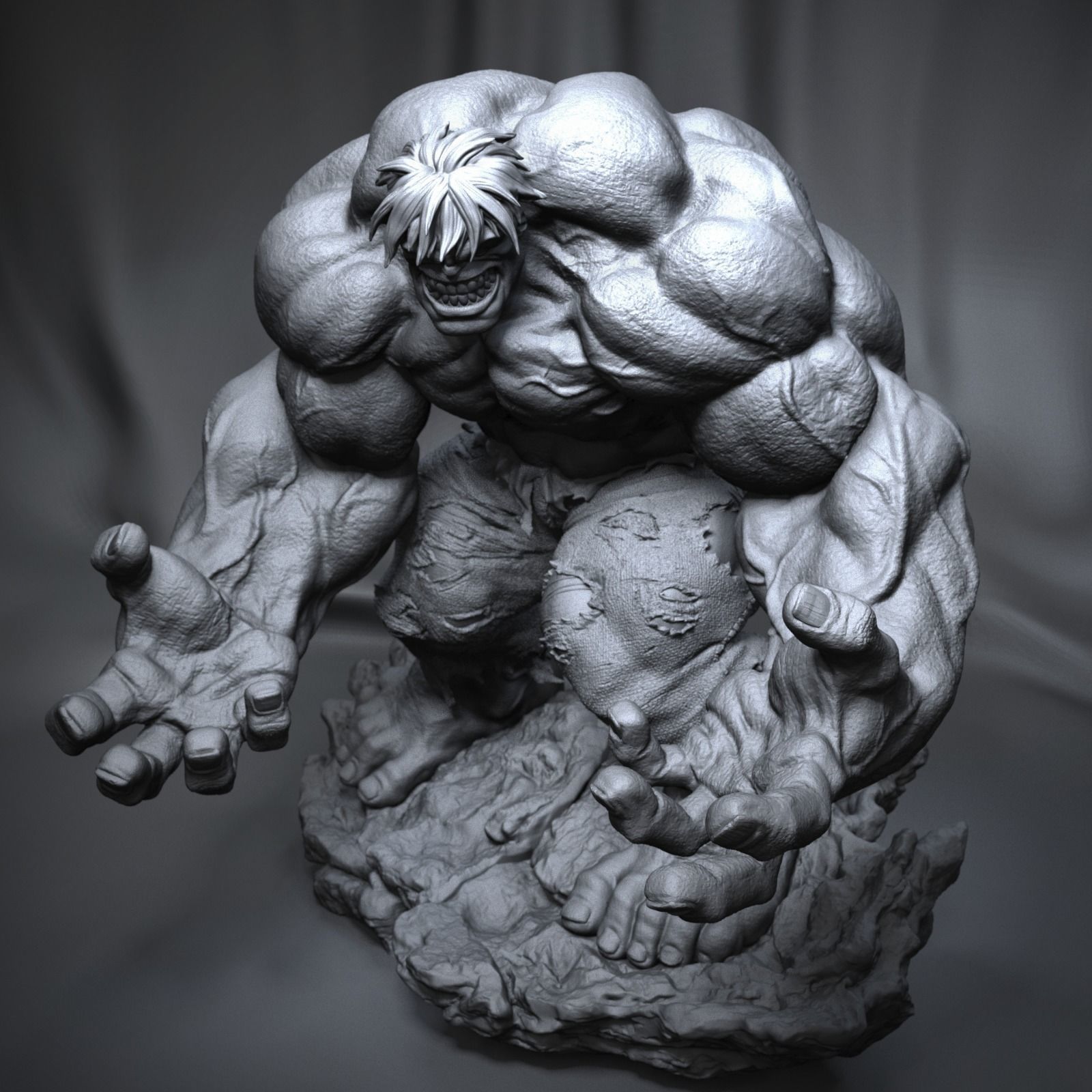 Hulk 3D Print 3D model 3D printable | CGTrader