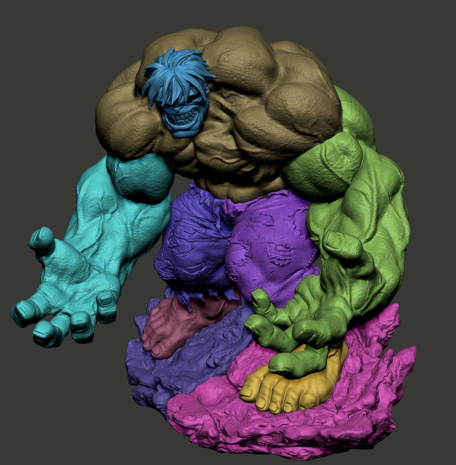 Hulk 3D Print 3D model 3D printable | CGTrader
