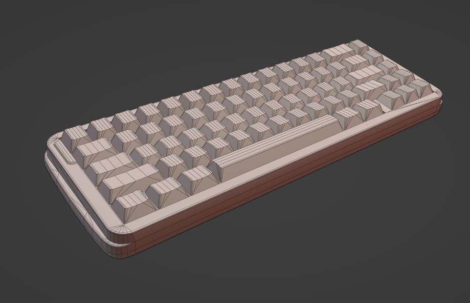 3D model Mechanical Keyboard Custom VR / AR / low-poly | CGTrader