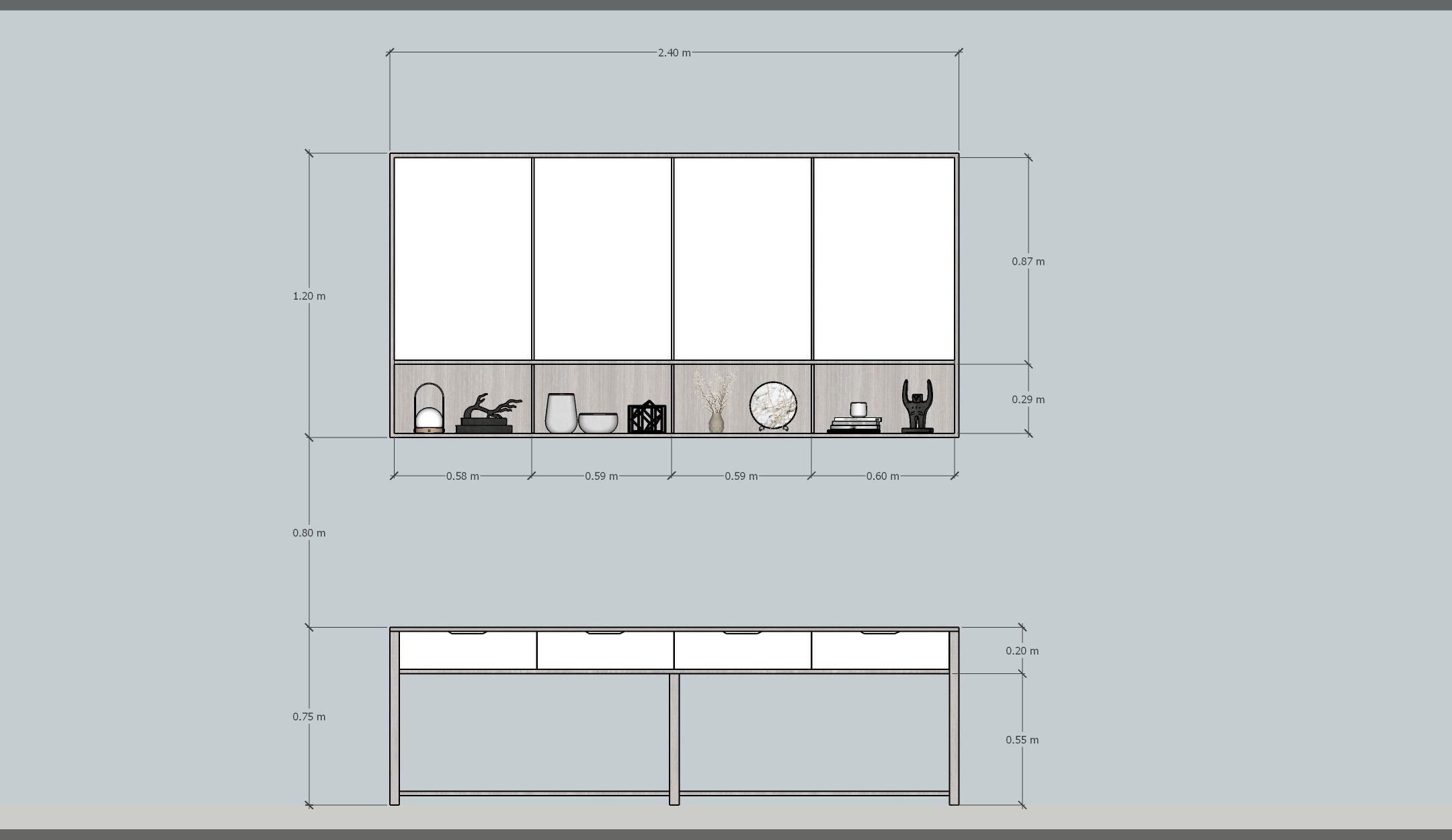 Minimalist Modern Home Office Desk Setup 3D model | CGTrader