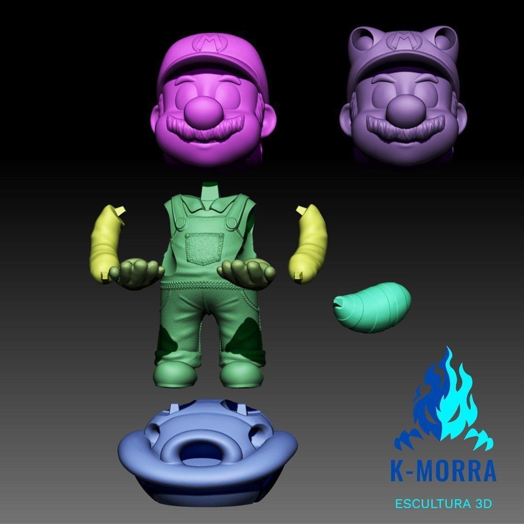 Mario Bros Controller Holder 3D model 3D printable | CGTrader