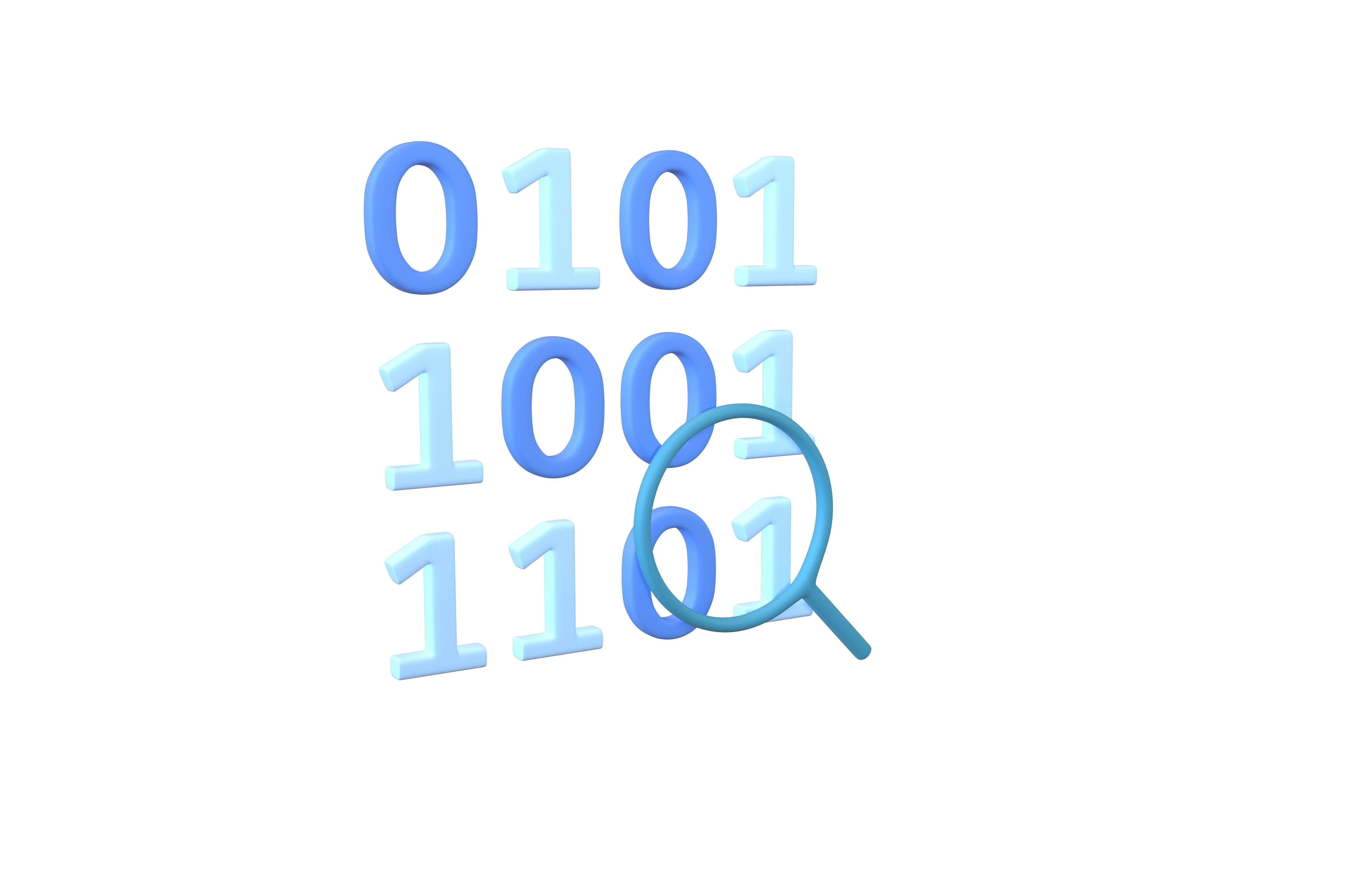 3D model Data Search Icon v1 001 VR / AR / low-poly | CGTrader