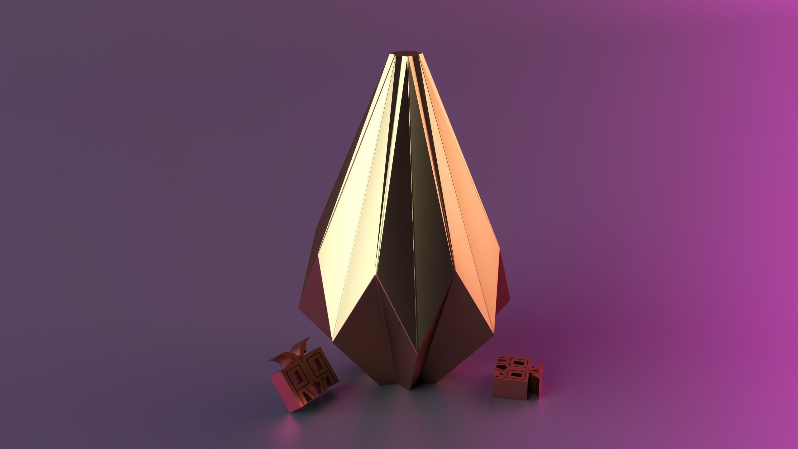 Low Poly Candle 3D model 3D printable | CGTrader