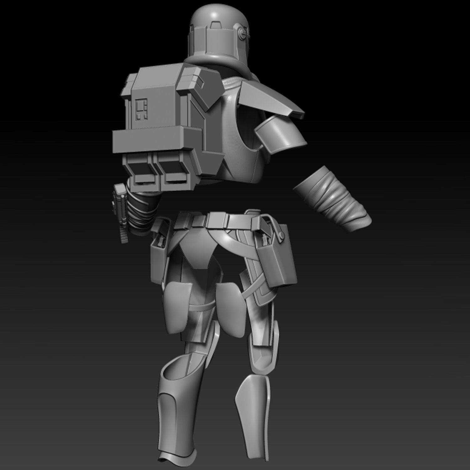 Bad Batch S2 Hunter Full Size Prop Armor 3D files 3D model 3D printable ...