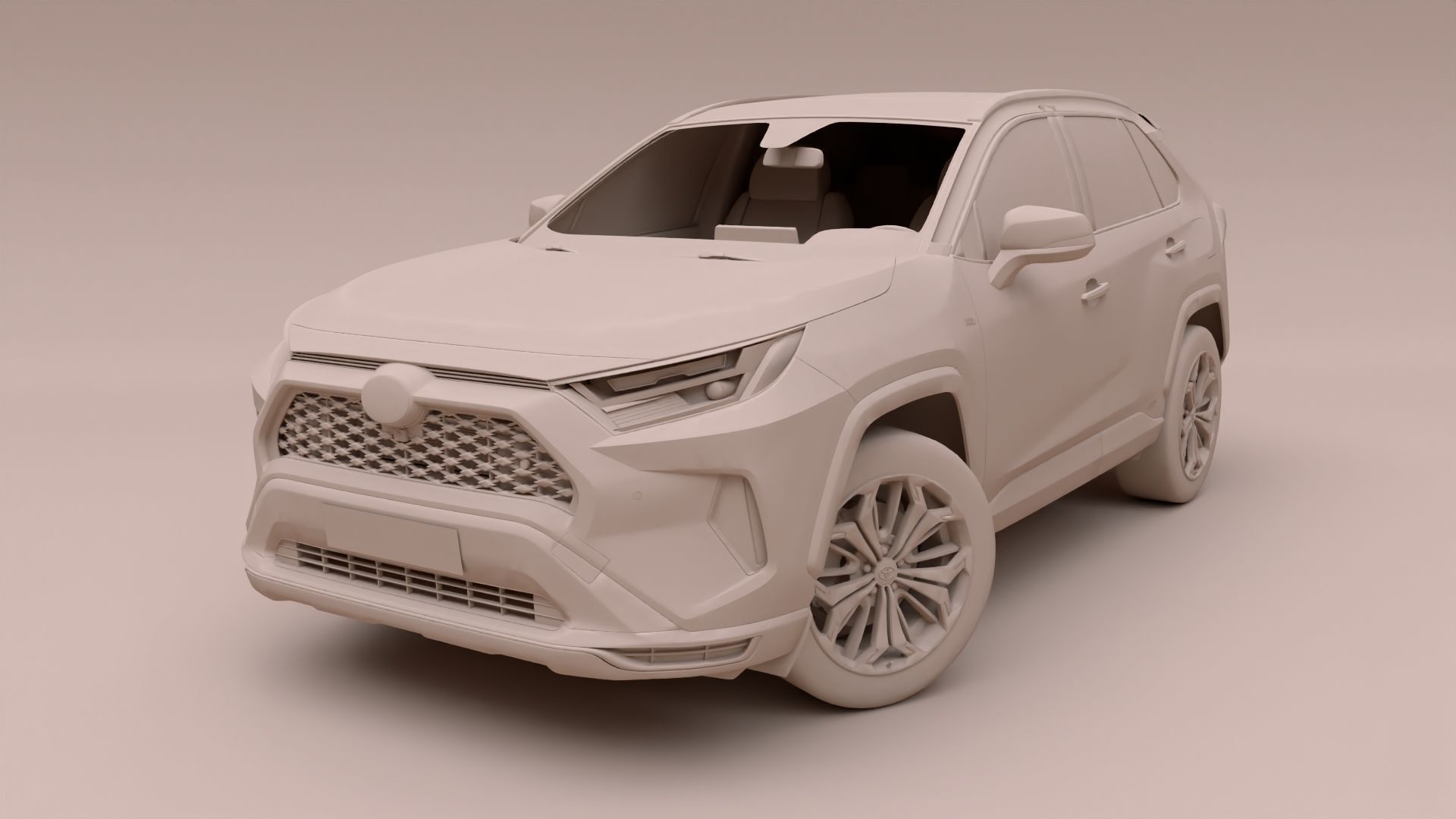 Toyota Rav4 Hybrid 3d Model