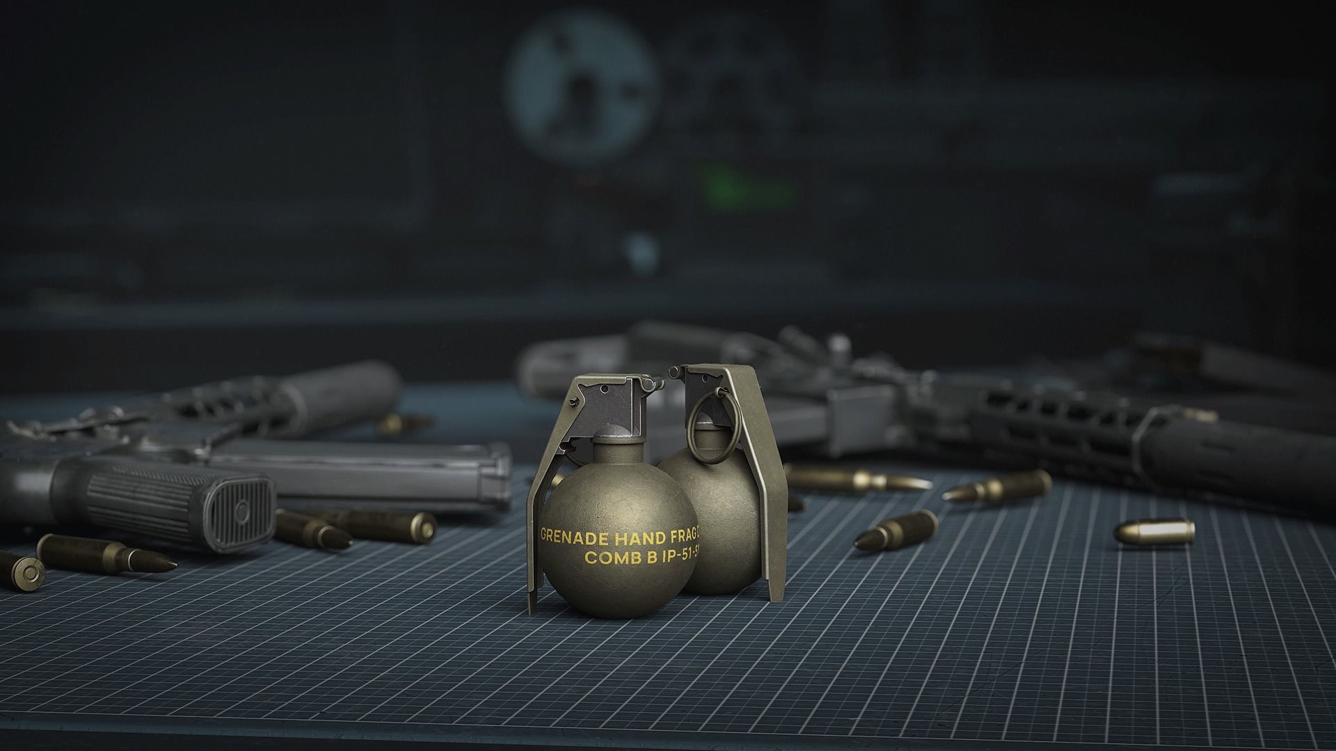 3D model Game Ready M67 Frag Grenade - Army Skin VR / AR / low-poly | CGTrader