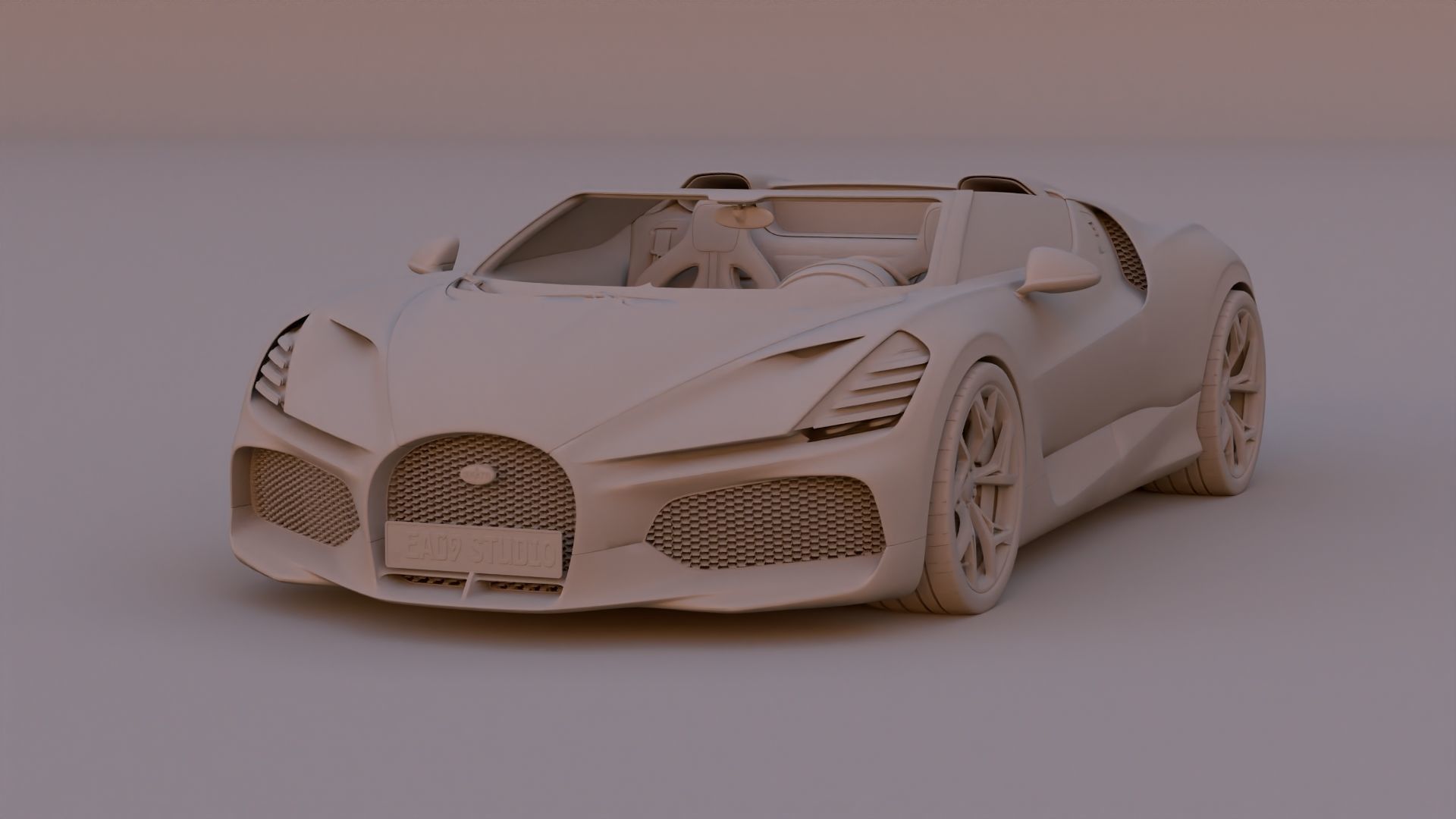 2024 Bugatti W16 Mistral 3D model | CGTrader