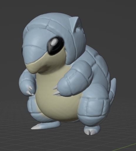 Sandshrew Alolan Form 3D model 3D printable | CGTrader