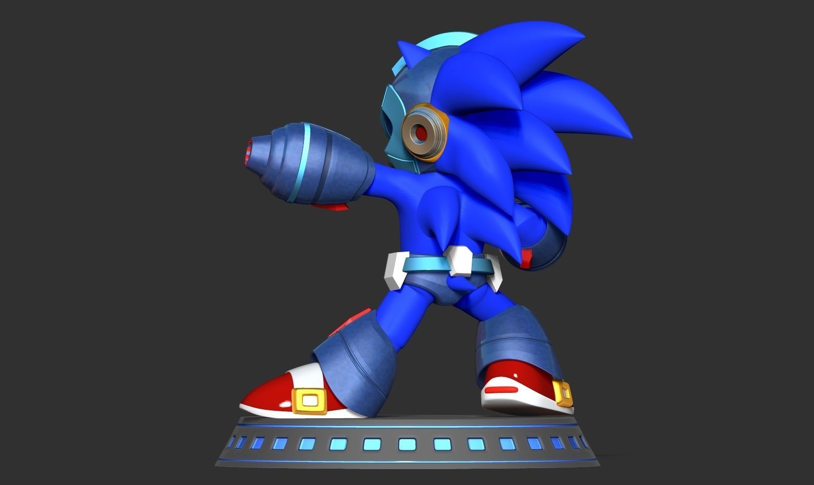 Mega Sonic 3D model 3D printable | CGTrader
