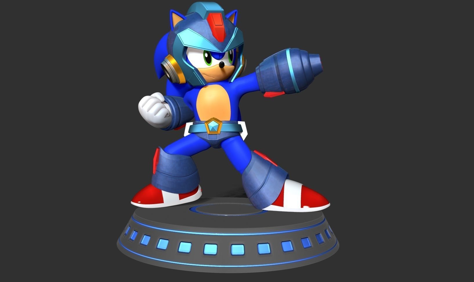 Mega Sonic 3D model 3D printable | CGTrader