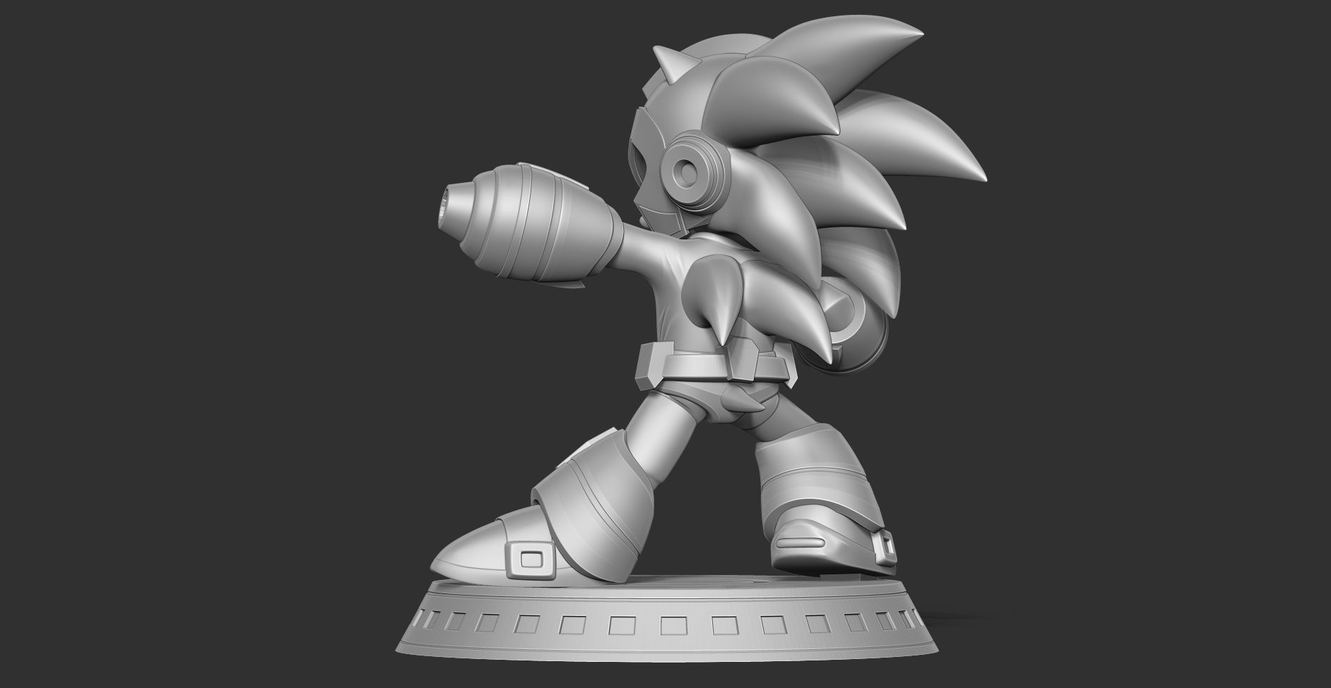Mega Sonic 3D model 3D printable | CGTrader