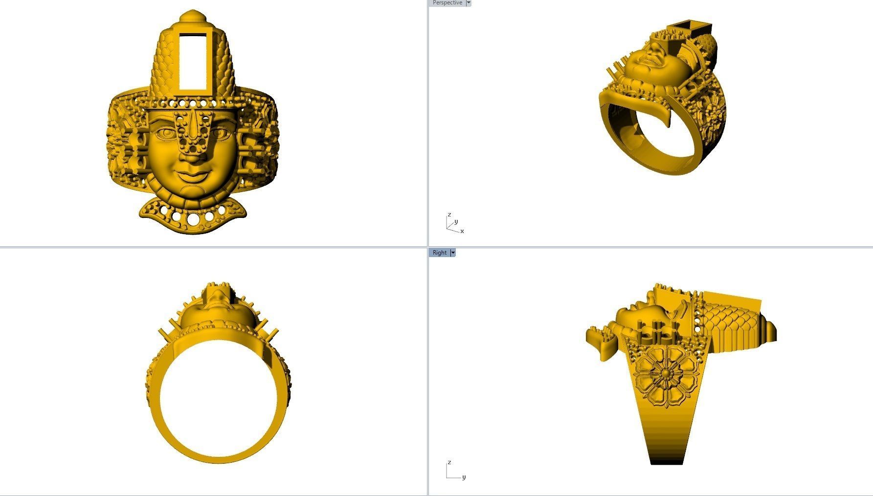 BALAJI RING 3D model 3D printable | CGTrader