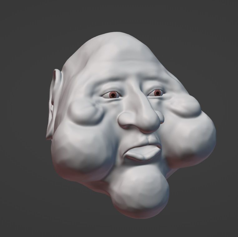 The fat mans meme head 3D model 3D printable | CGTrader
