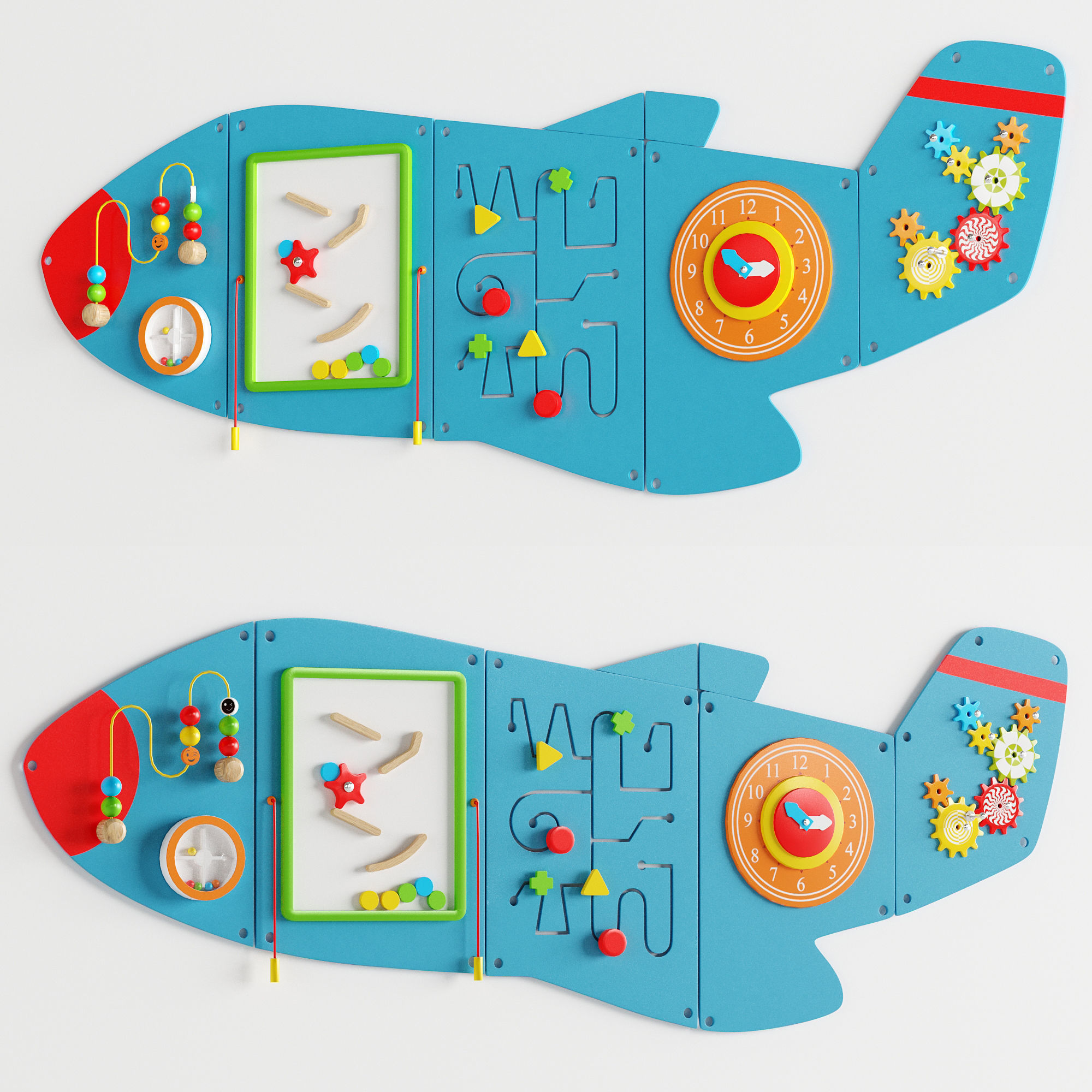 Children Wall Panel Toys Set 1 3D model | CGTrader