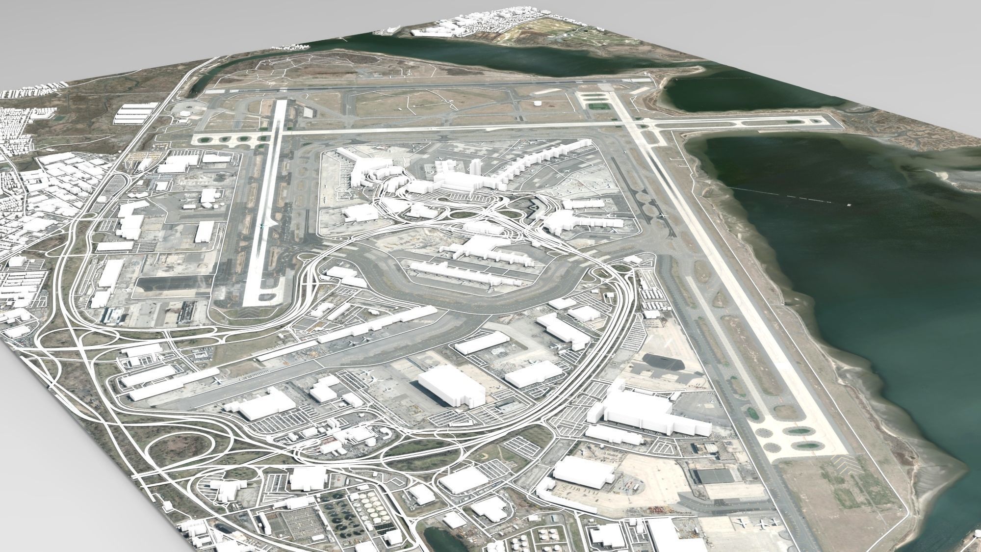 John F Kennedy International Airport 3D model | CGTrader