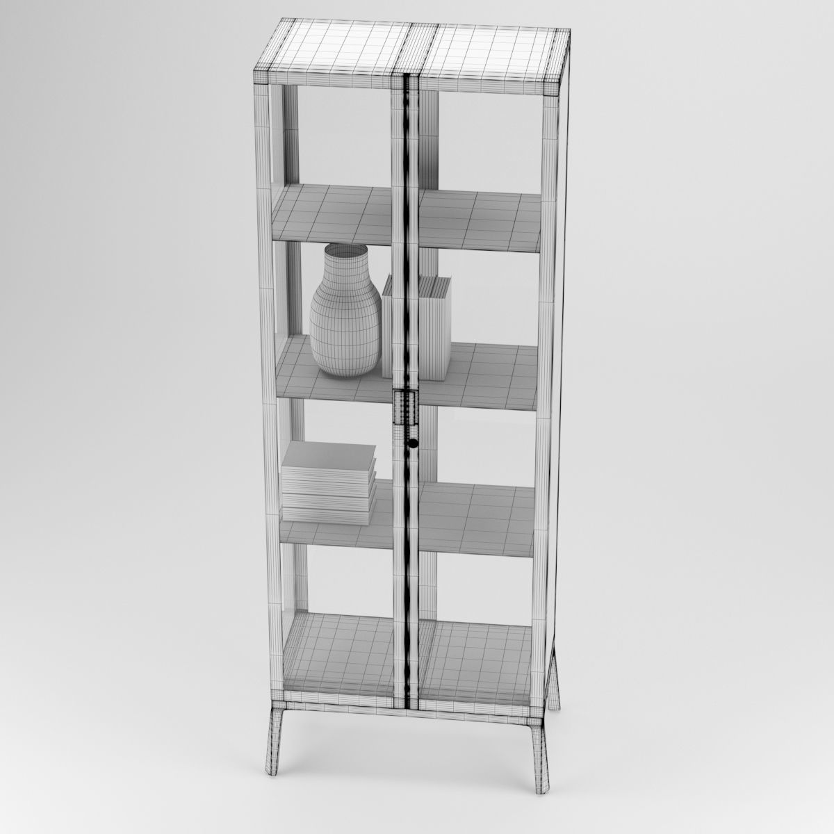 IKEA MILSBO Glass-door cabinet 3D model | CGTrader