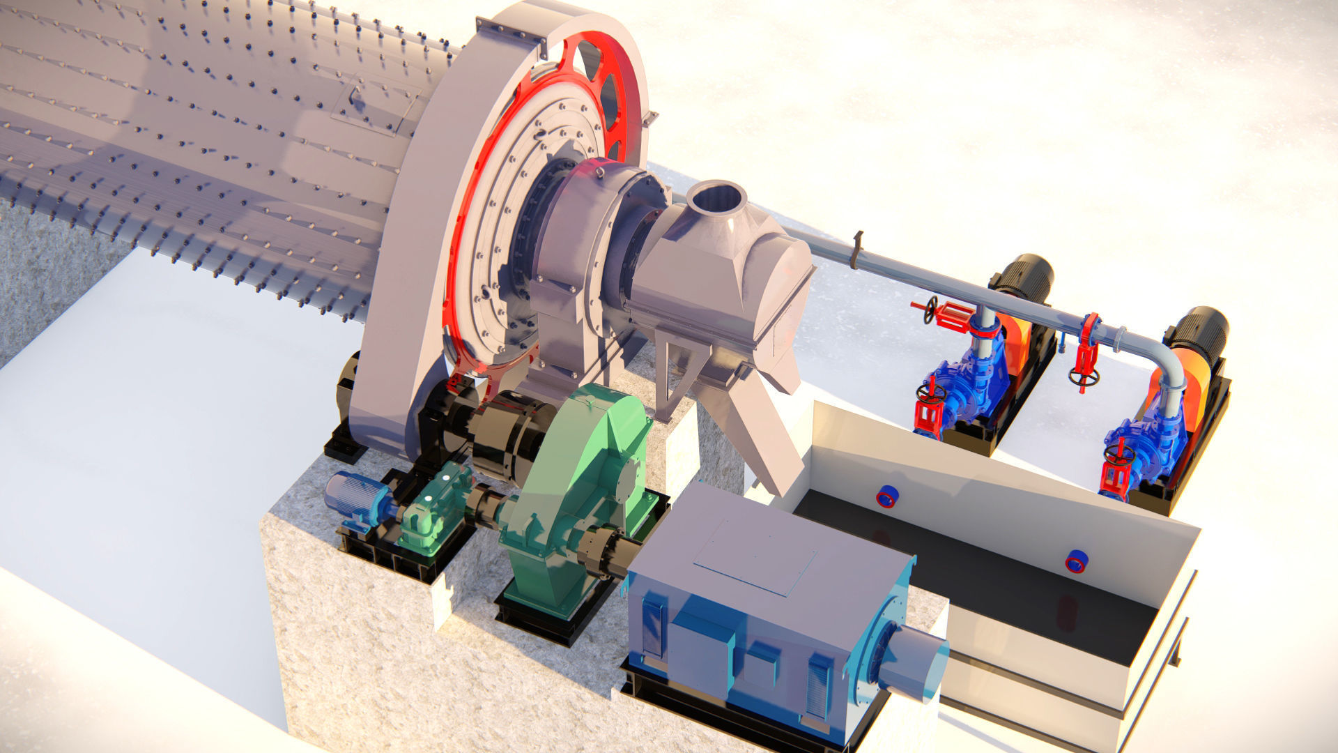 Ballmill 3D model | CGTrader