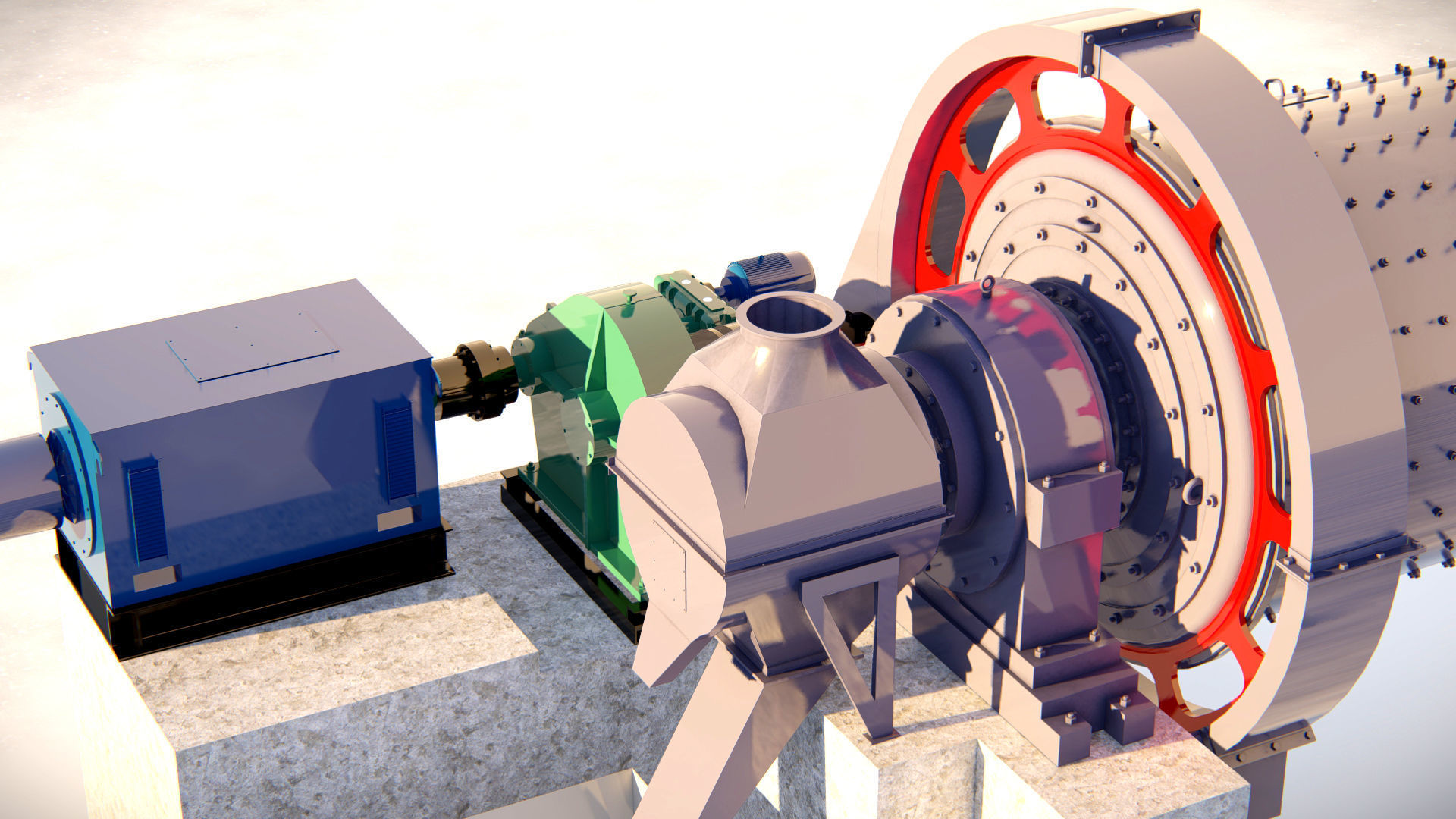 Ballmill 3D model | CGTrader