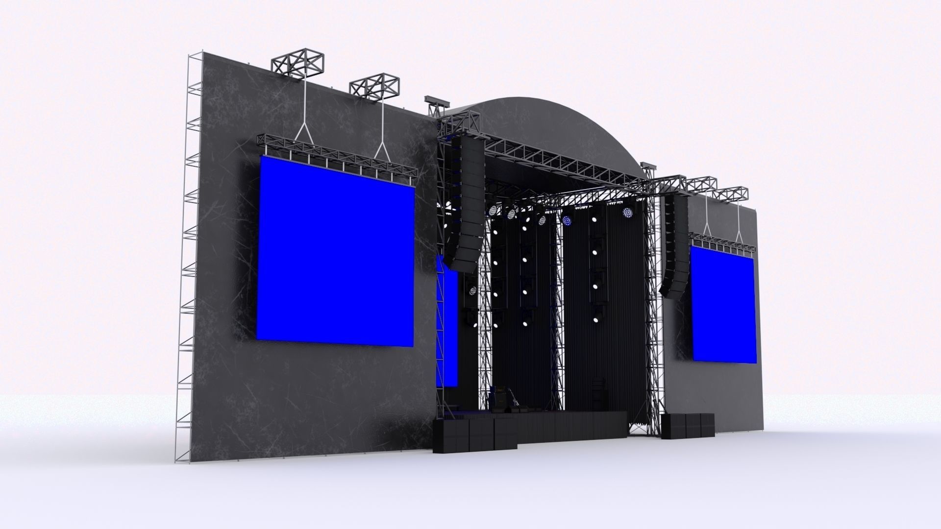 Concert Stage 3D model | CGTrader