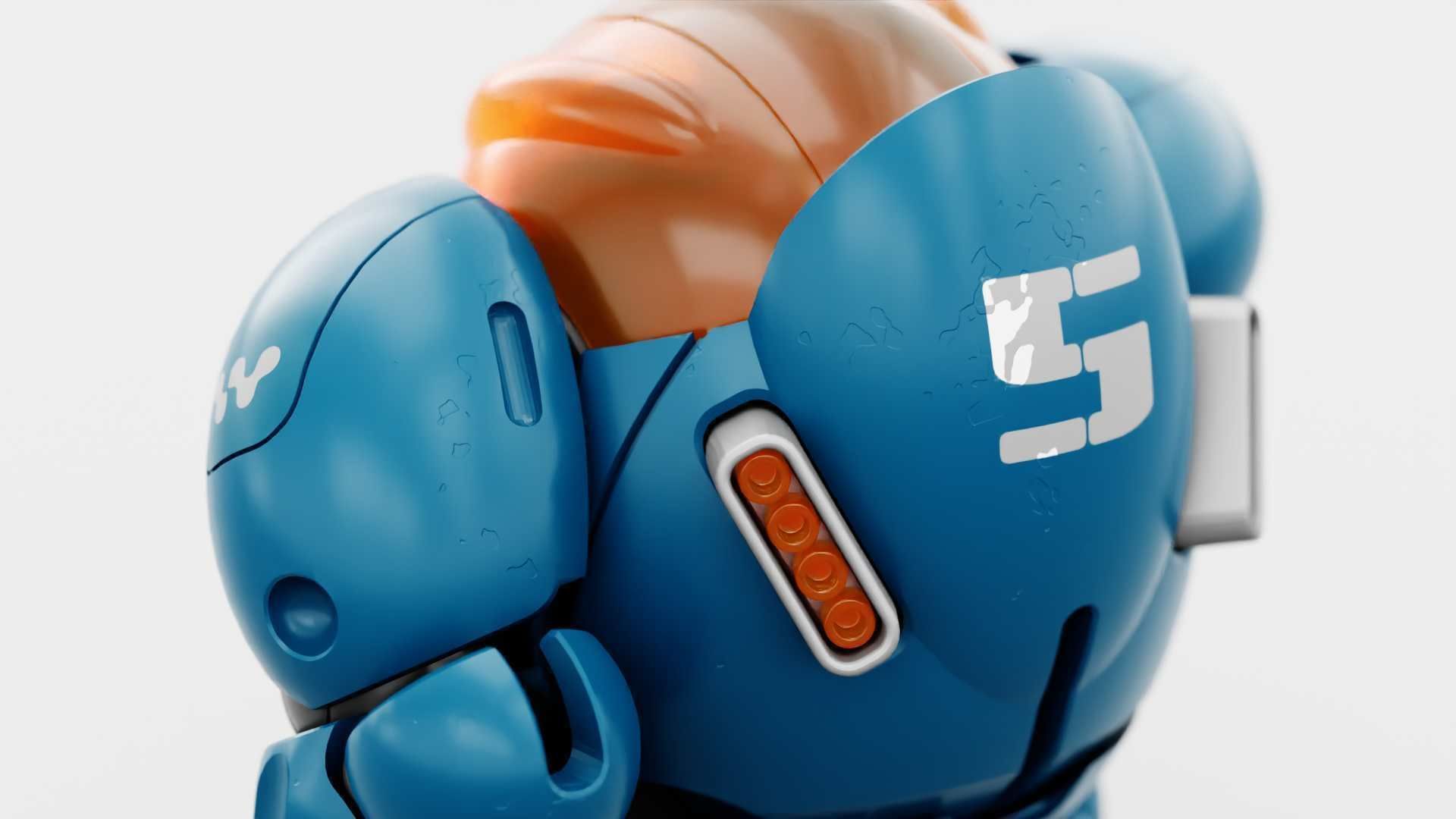 DRONE BOT HEXA RIGGED 3D model animated rigged | CGTrader