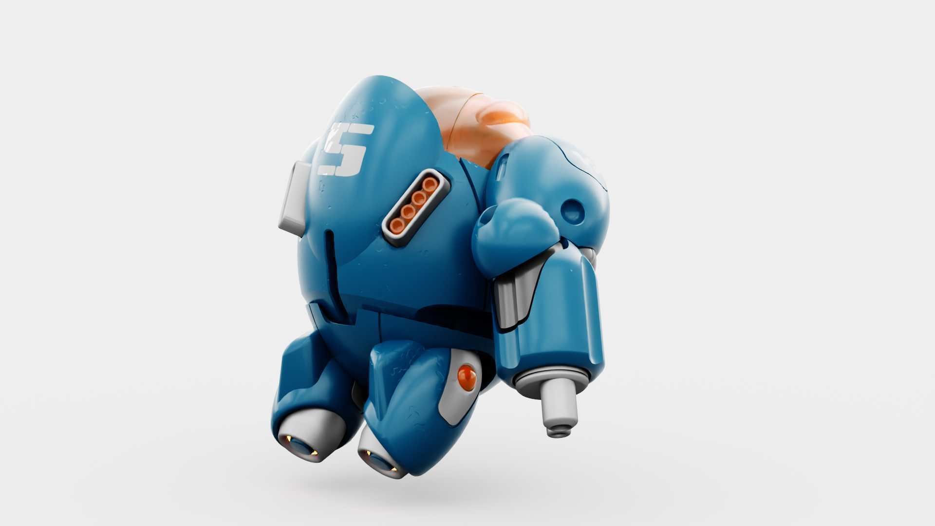 DRONE BOT HEXA RIGGED 3D model animated rigged | CGTrader