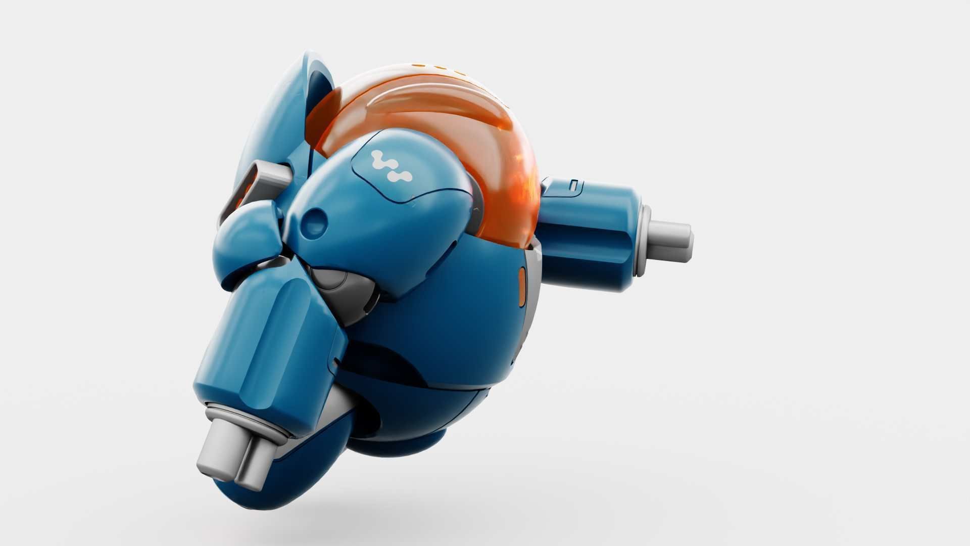 DRONE BOT HEXA RIGGED 3D model animated rigged | CGTrader