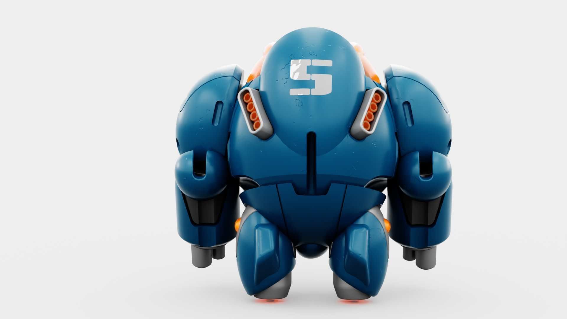 DRONE BOT HEXA RIGGED 3D model animated rigged | CGTrader