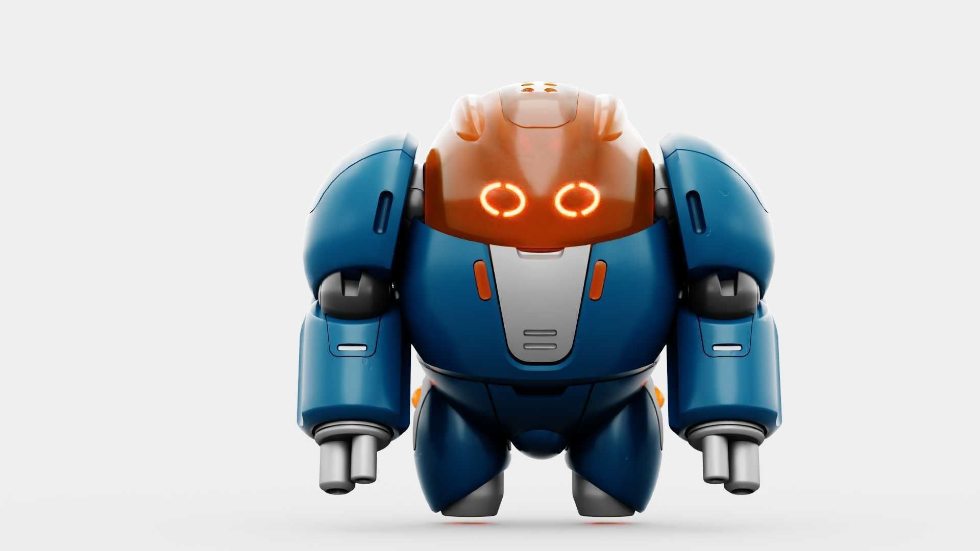 DRONE BOT HEXA RIGGED 3D model animated rigged | CGTrader