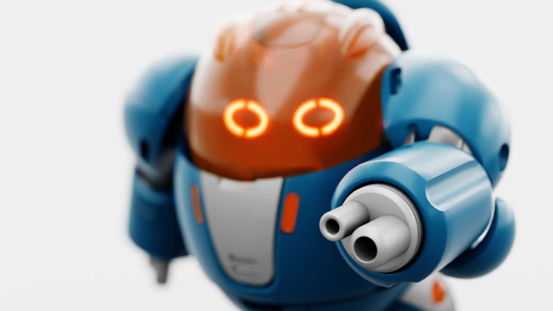 DRONE BOT HEXA RIGGED 3D model animated rigged | CGTrader