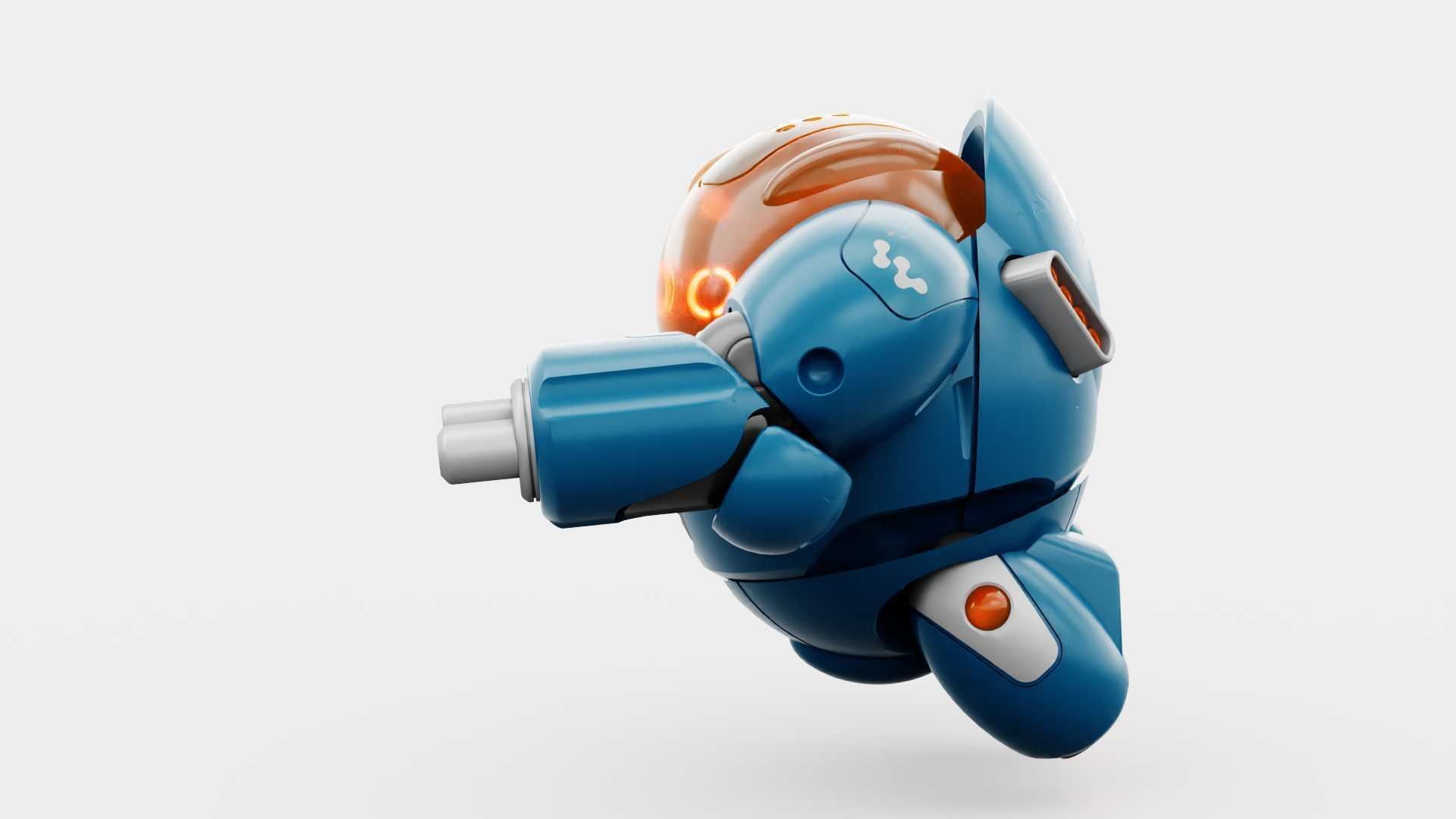 DRONE BOT HEXA RIGGED 3D model animated rigged | CGTrader