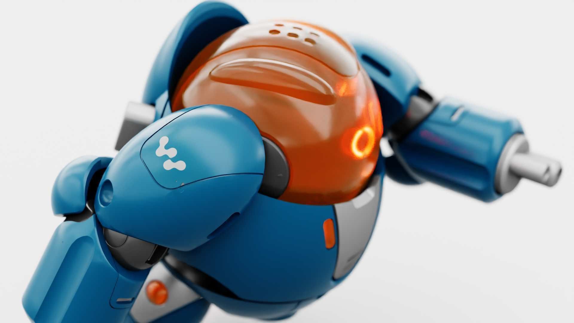 DRONE BOT HEXA RIGGED 3D model animated rigged | CGTrader