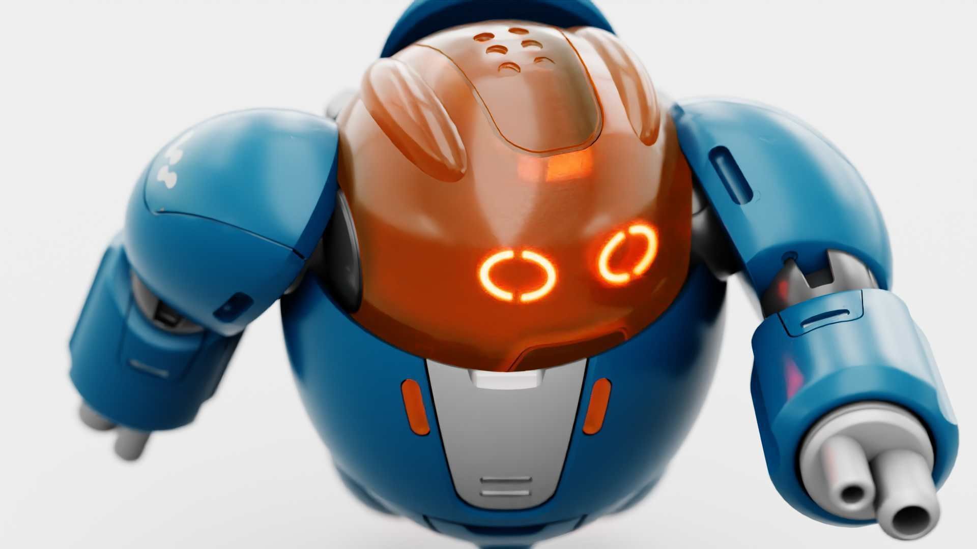 DRONE BOT HEXA RIGGED 3D model animated rigged | CGTrader