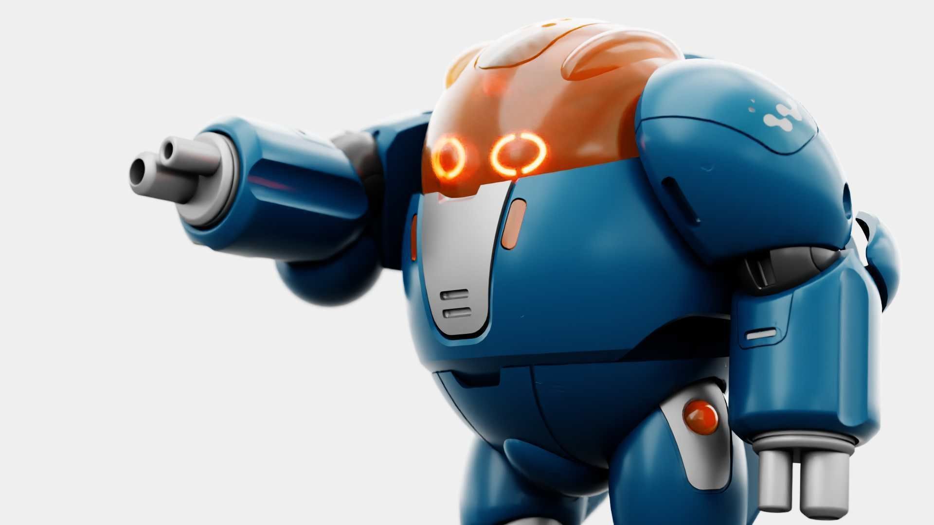 DRONE BOT HEXA RIGGED 3D model animated rigged | CGTrader