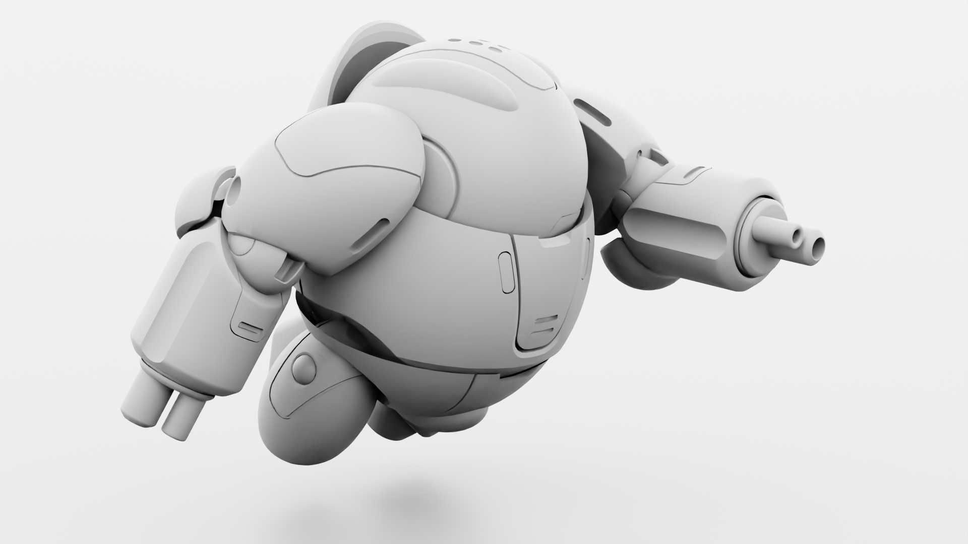 DRONE BOT HEXA RIGGED 3D model animated rigged | CGTrader
