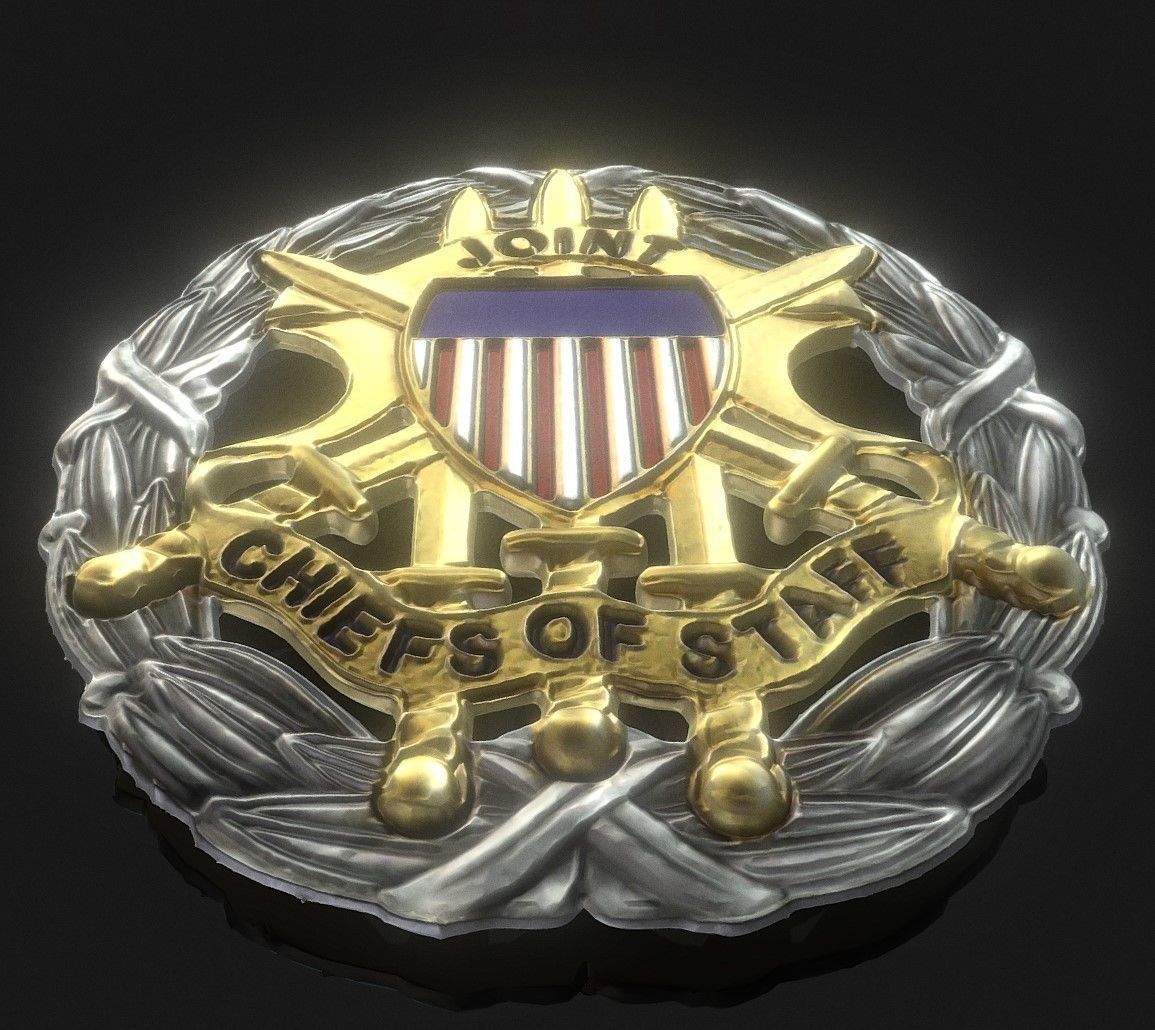 Joint Chiefs Of Staff Identification Badge 3D model 3D printable | CGTrader