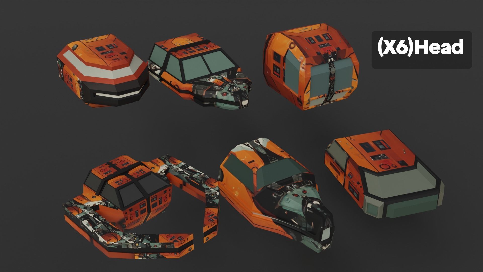 Modular Space Ships 3D model | CGTrader