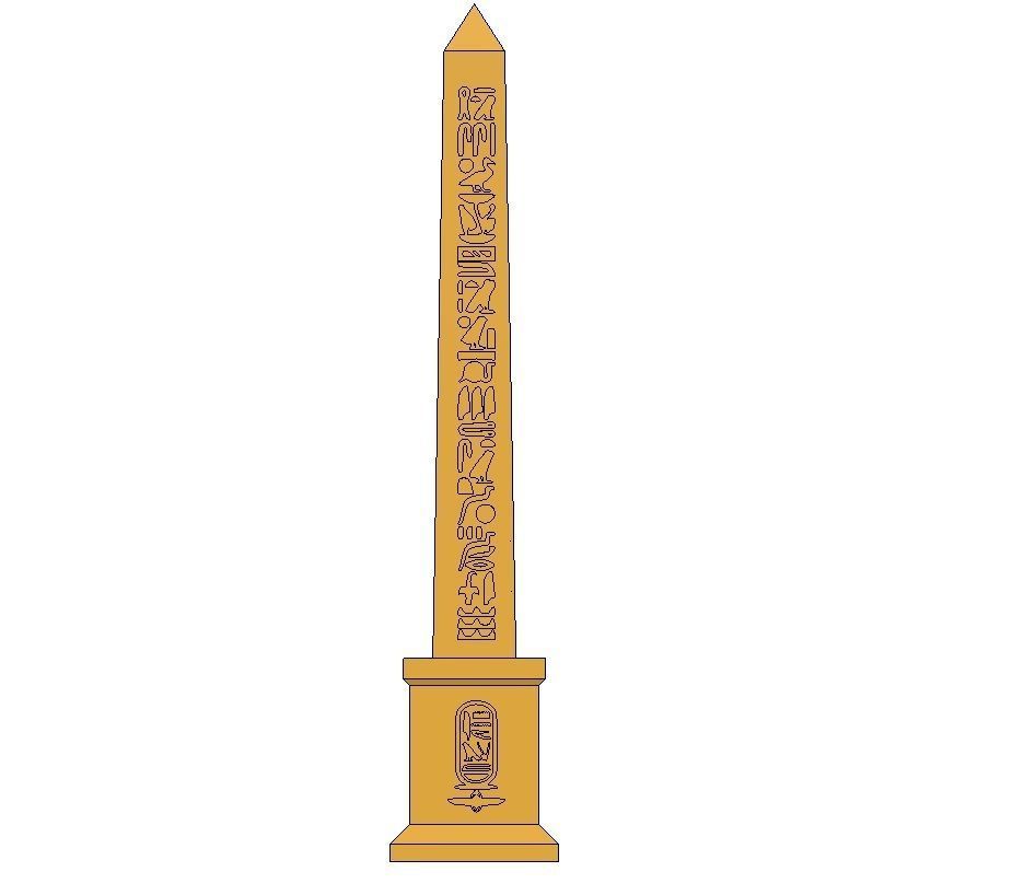 Egyptian obelisk 3D model | CGTrader