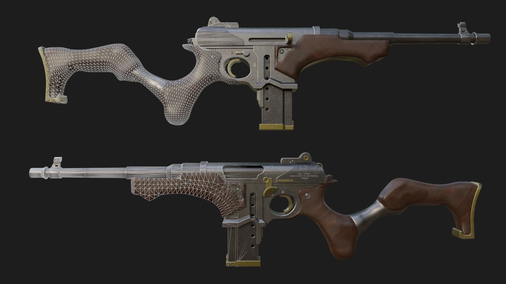3D model c52 carbine VR / AR / low-poly | CGTrader
