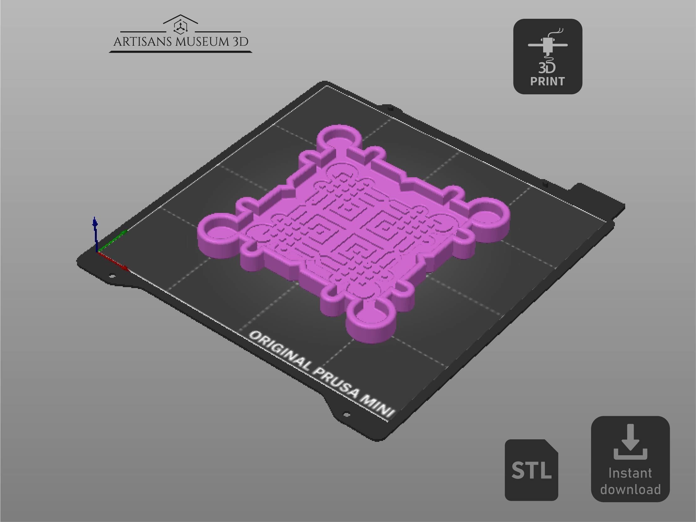 Serving tray V4 Files for CNC and 3D Printing dxf stl 3D model 3D ...