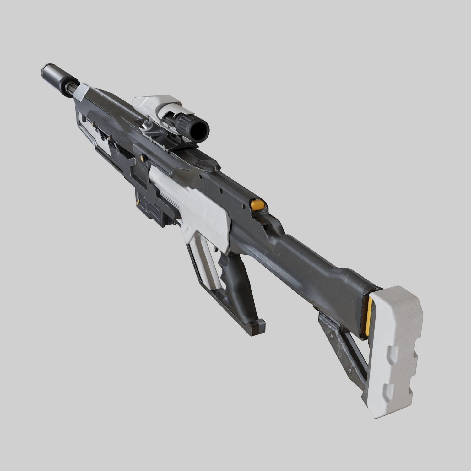 3D model Sci-Fi Sniper Rifle VR / AR / low-poly | CGTrader