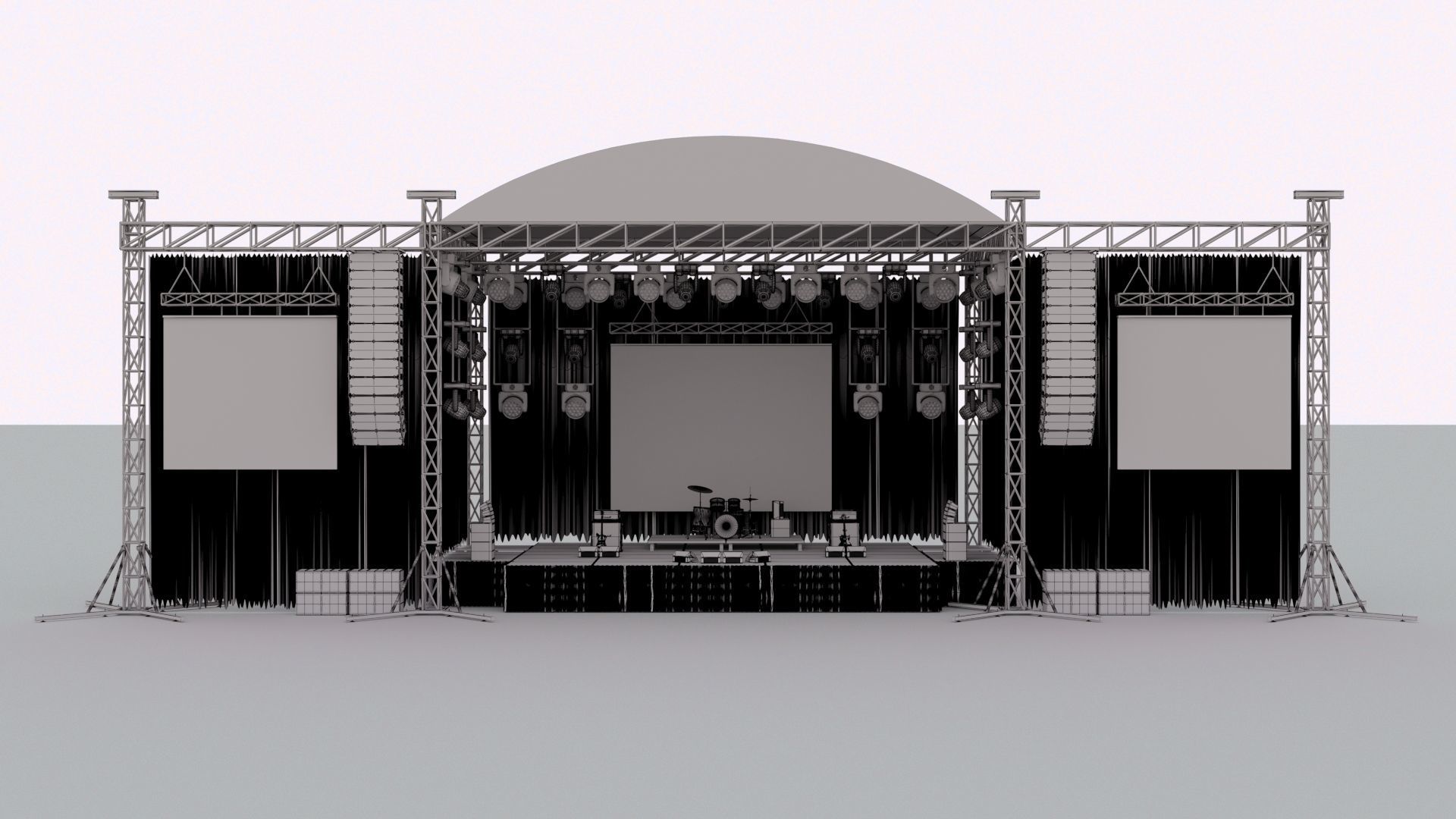 Concert Stage 3D model | CGTrader