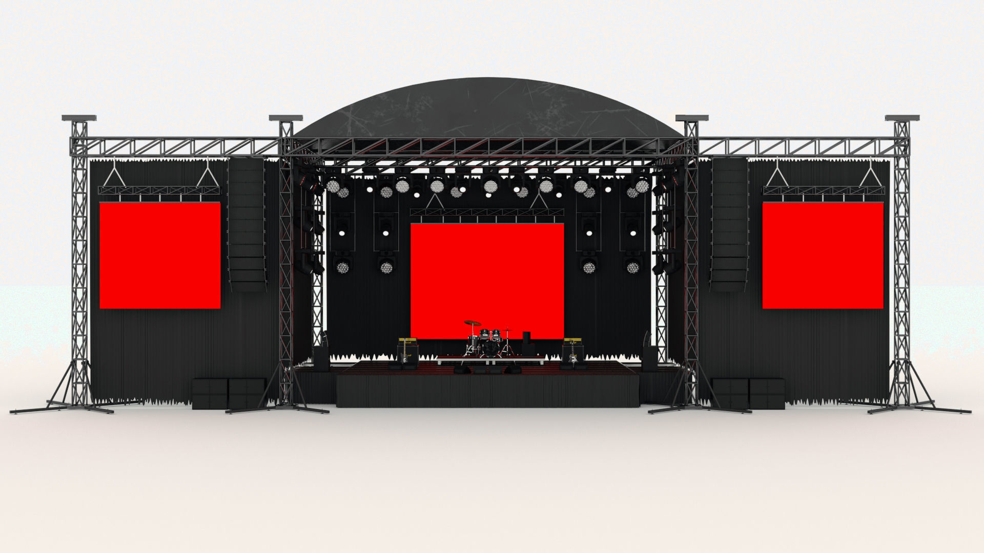Concert Stage 3D model | CGTrader