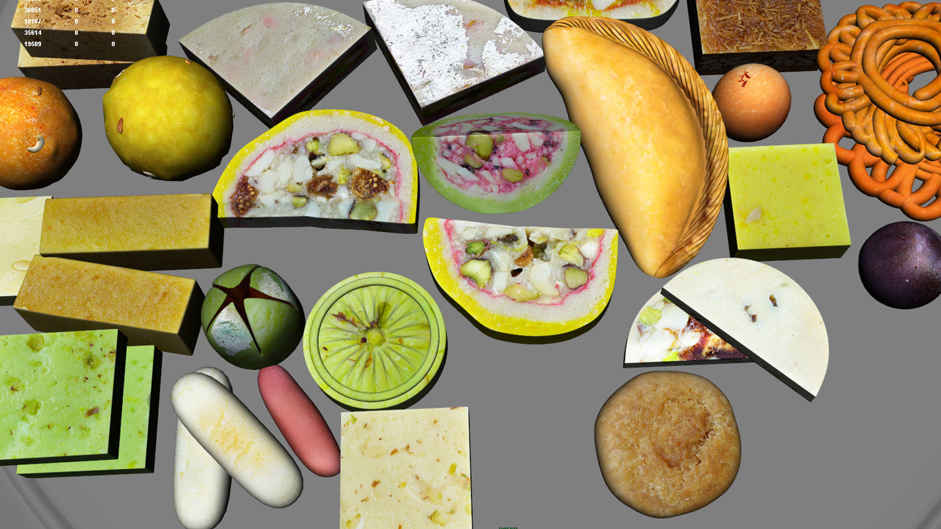 indian sweets 3D model | CGTrader