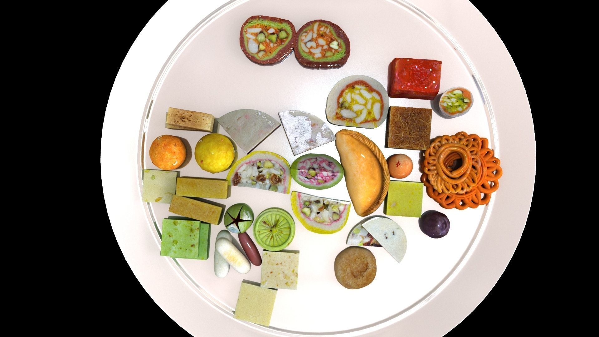 indian sweets 3D model | CGTrader