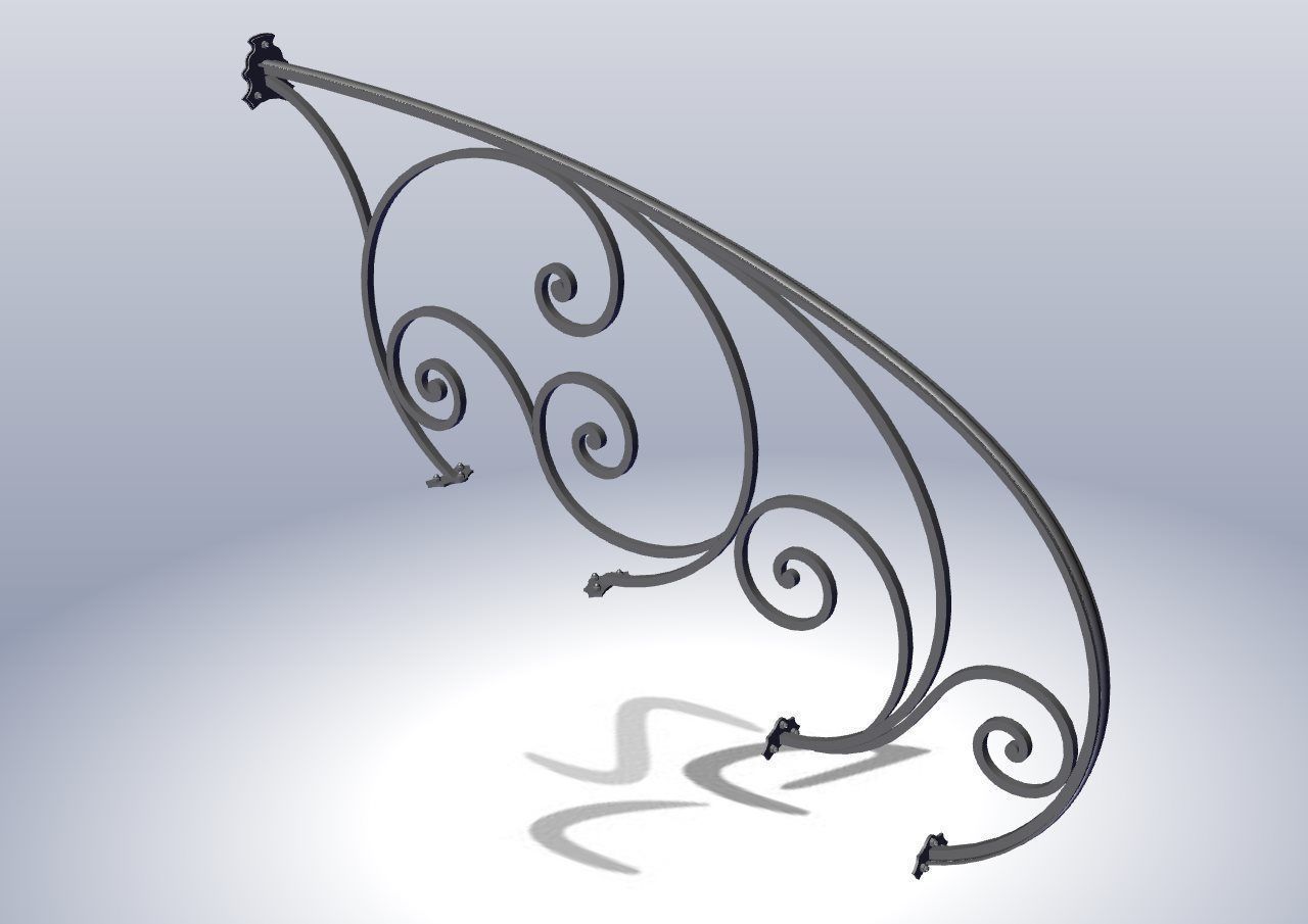 Small handrail 3D model | CGTrader
