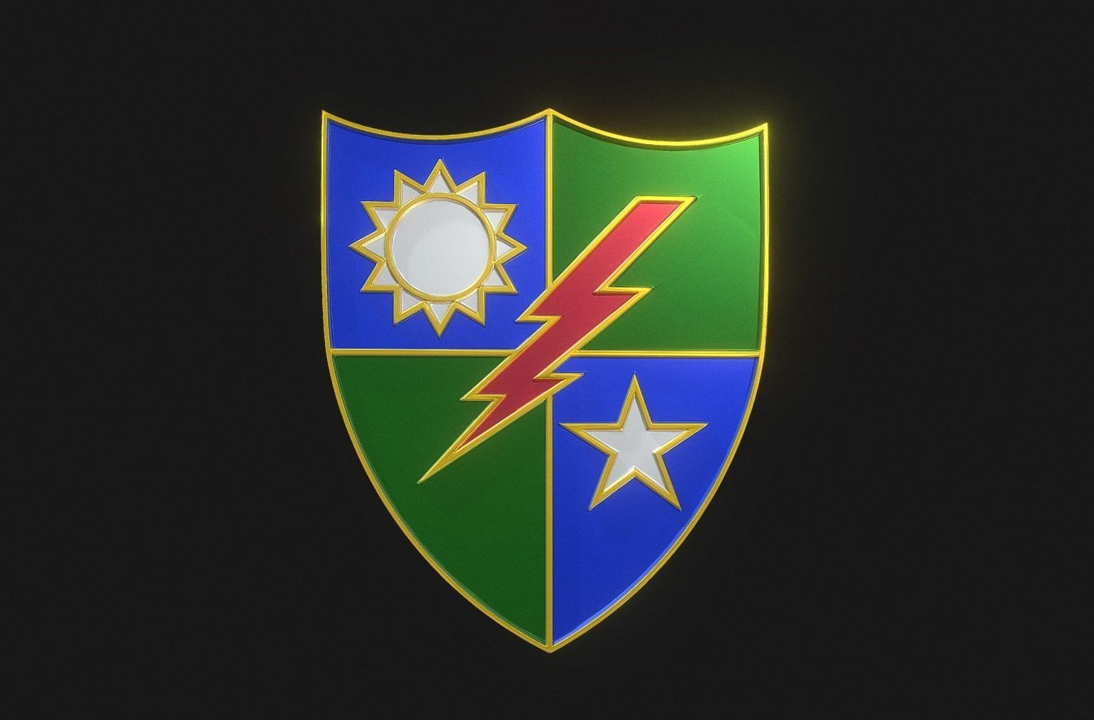 75th Ranger Regiment Distinctive Unit Insignia 3D Model 3D Printable