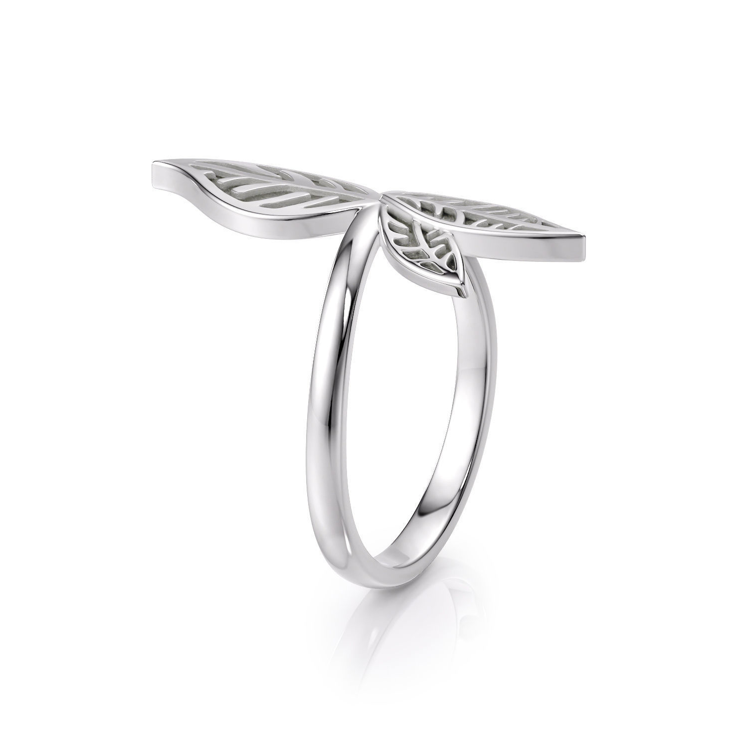 Leaf ring R 0339 printable 3d model 3D model 3D printable | CGTrader