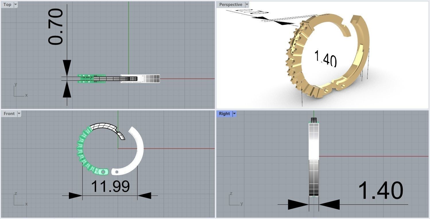 Nose Piercing 3D model 3D printable | CGTrader