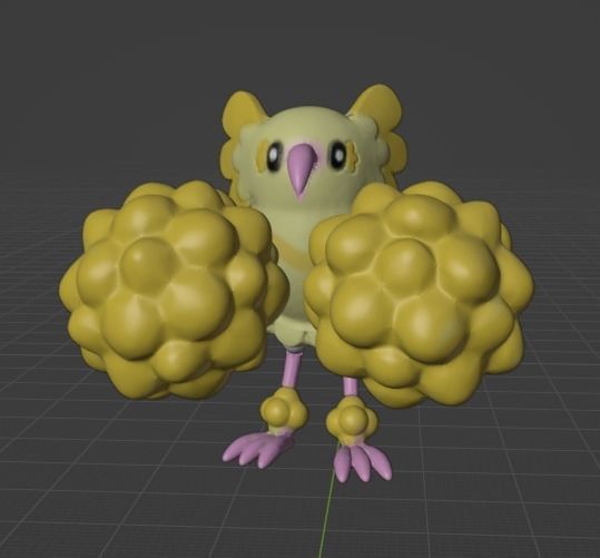 Oricorio Pom-Pom Style 3D model 3D printable | CGTrader